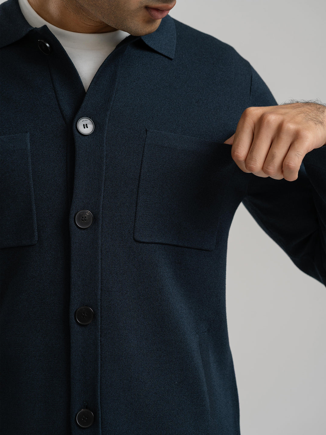 The Knitted Overshirt — Wolsey